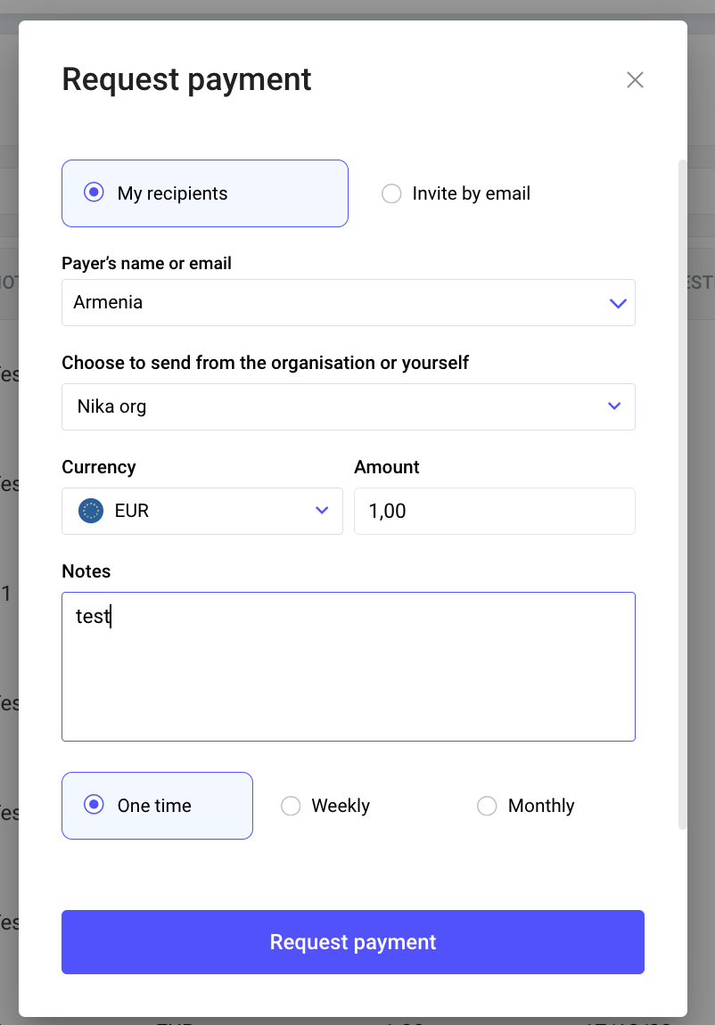 How can you send payment requests via Native Teams?