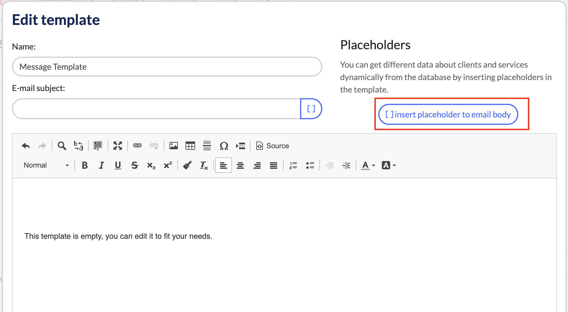 How to use placeholders in message templates – Engager.app